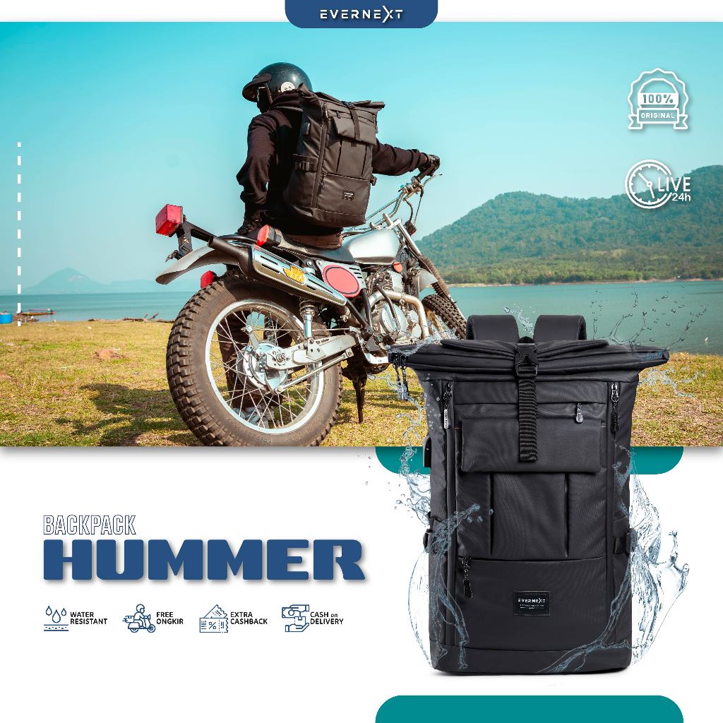 Evernext - Men's Waterproof Backpack, Men's Outdoor Backpack, Hummer ...