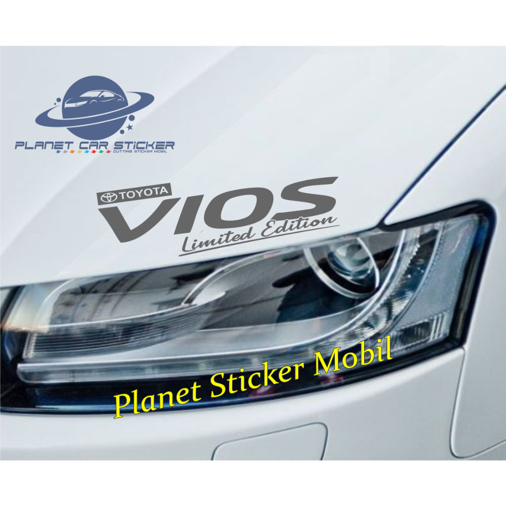 New stikcer vios Car Hood Sticker toyota vios old/new Sticker vios ...