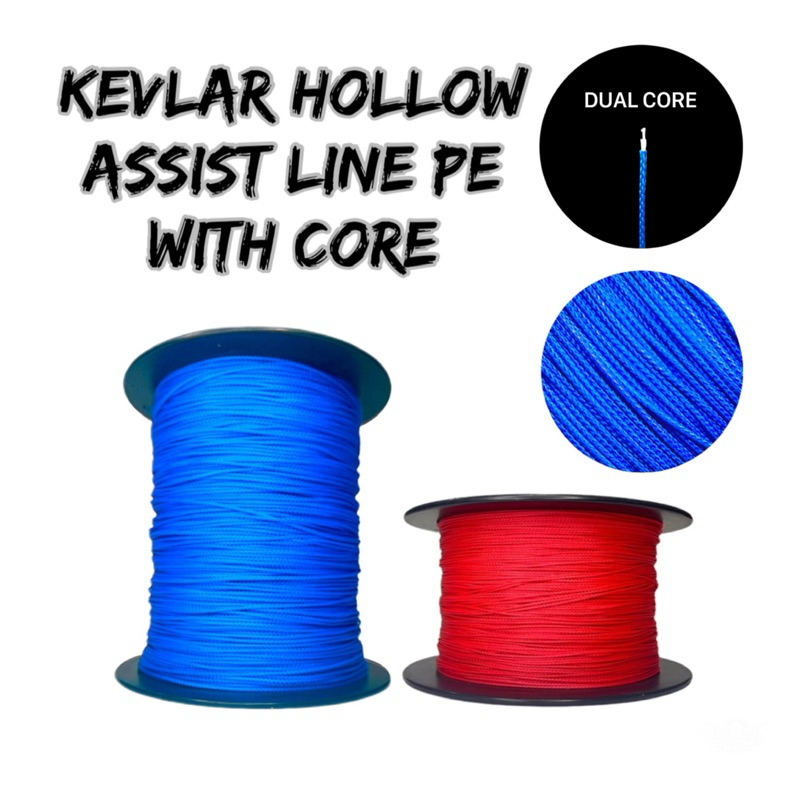 Sailor Power line Kevlar Assist Line Hollow Dual Core Assist HOOK ...