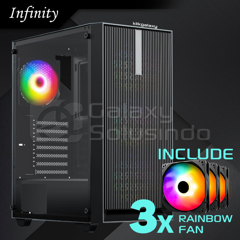 Infinity by Enlight ASCALON Tempered Glass ATX Gaming Case | Shopee ...