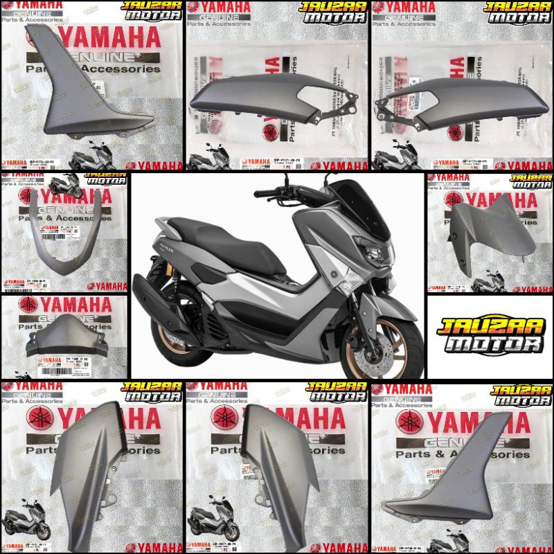 FULL NMAX SMOOTH BODY COVER DOFF GRAY 2017-2019 OLD ORIGINAL YAMAHA 2DP ...