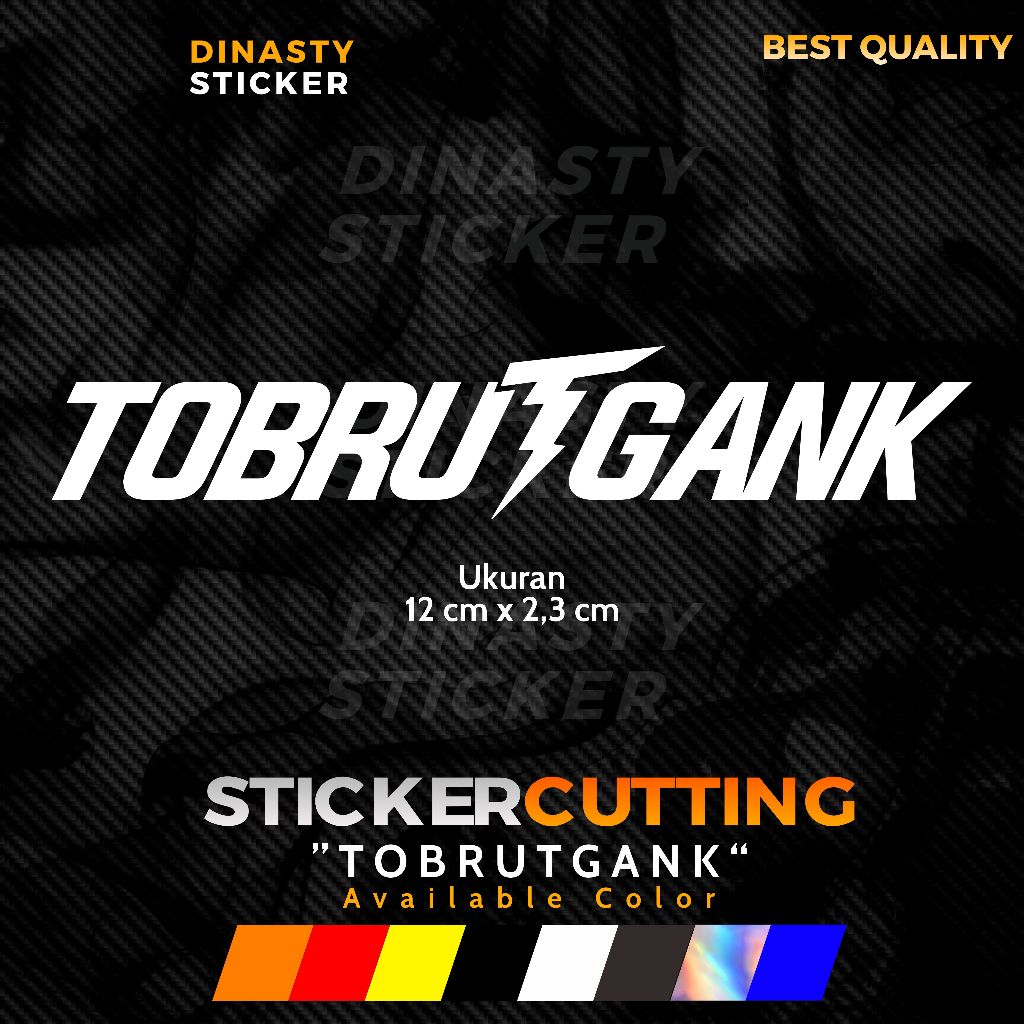 Sticker STICKER CUTTING TOBRUT GANK VIRAL TOBRUT SERIES | Shopee Singapore