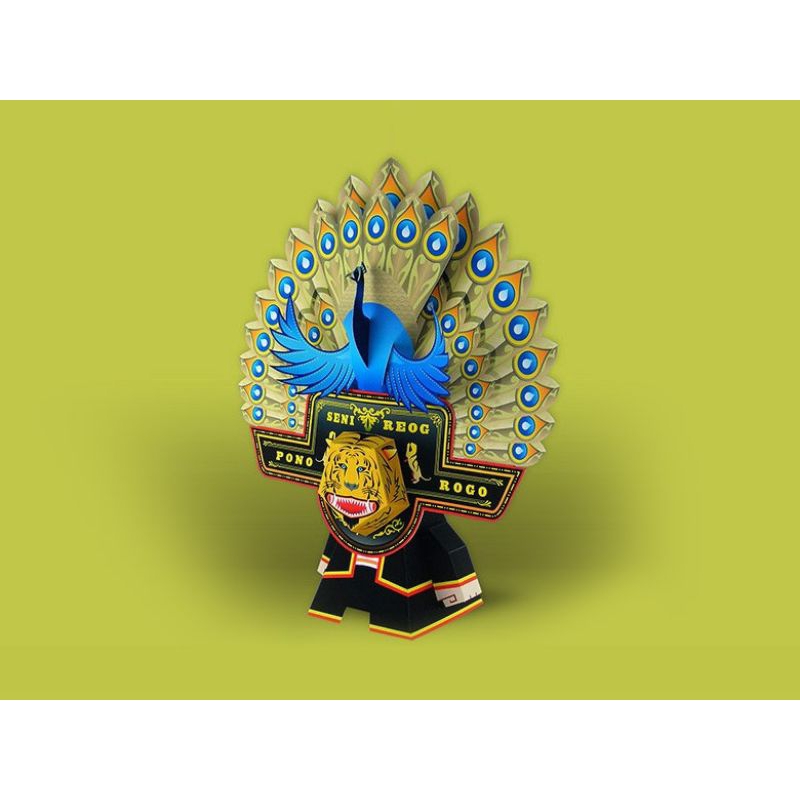 REOG PONOROGO character DIY papercraft pattern sheet (2SC-B39) | Shopee ...