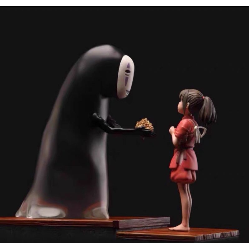 Spirited Away Figure - Faceless & Chihiro Ogino Studio Ghibli ...