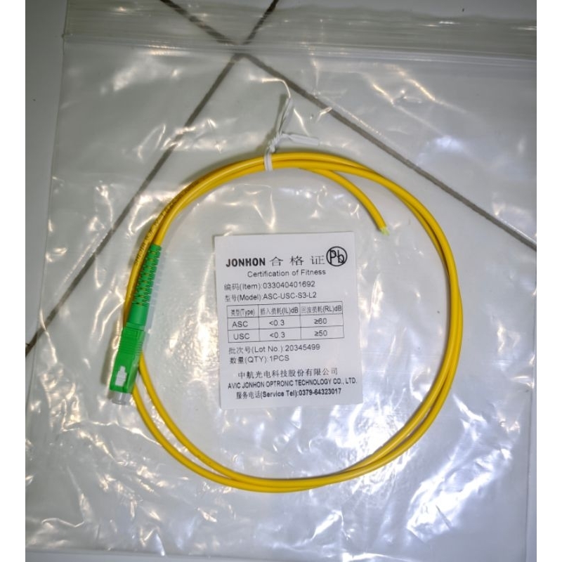 Pigtail sc apc 3mm 1 meter pigtail | Shopee Singapore