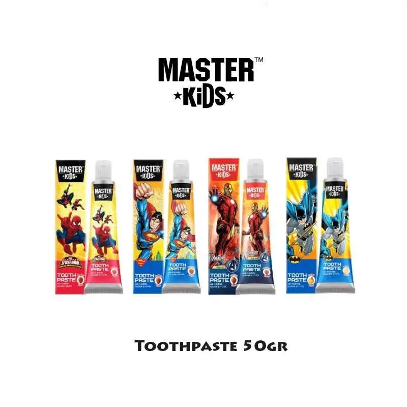 Master Kids Toothpaste/Toothpaste/Superhero Toothpaste 50g | Shopee ...