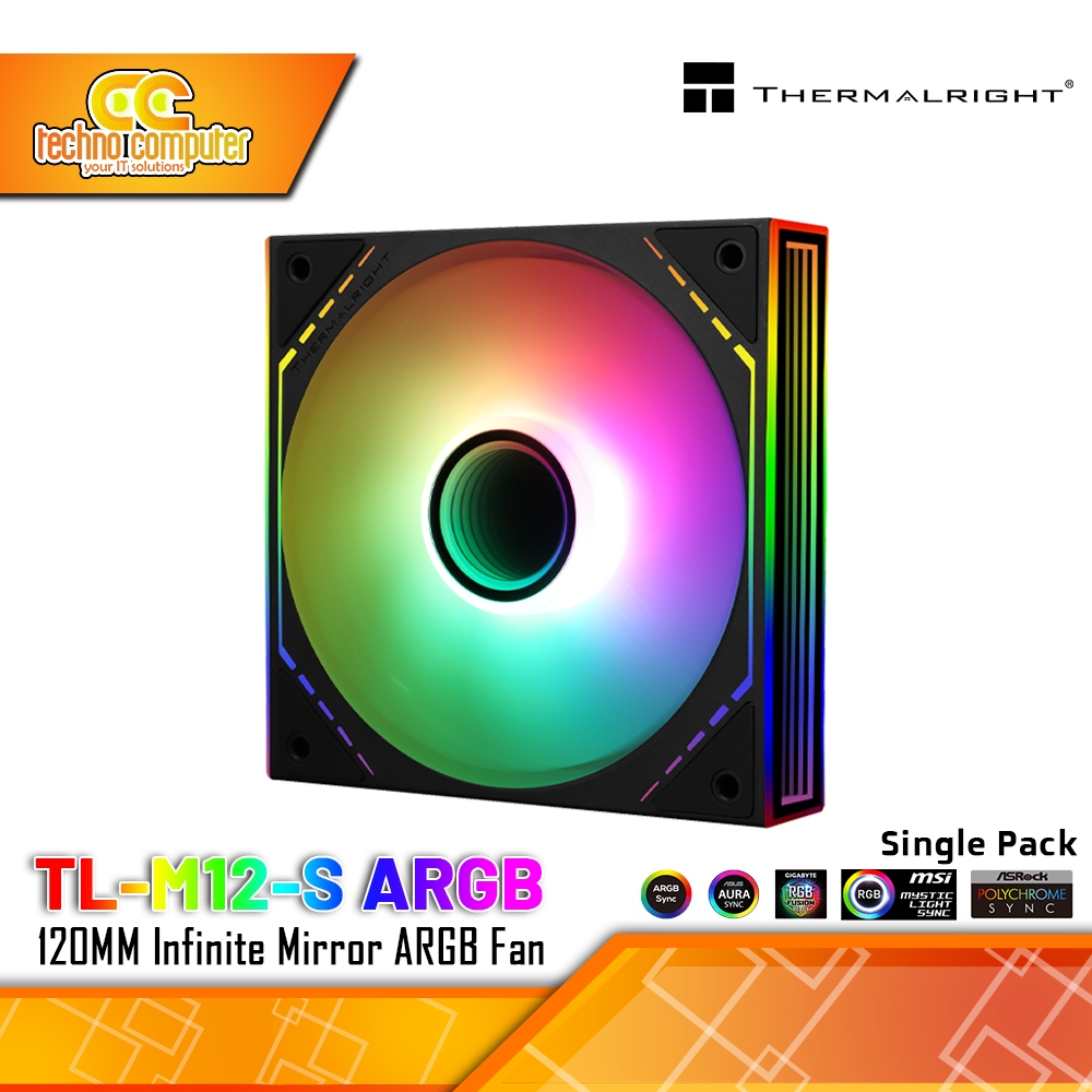 THERMALRIGHT TL-M12-S ARGB CASING Fan Black - 120mm ARGB PWM Fan Single ...