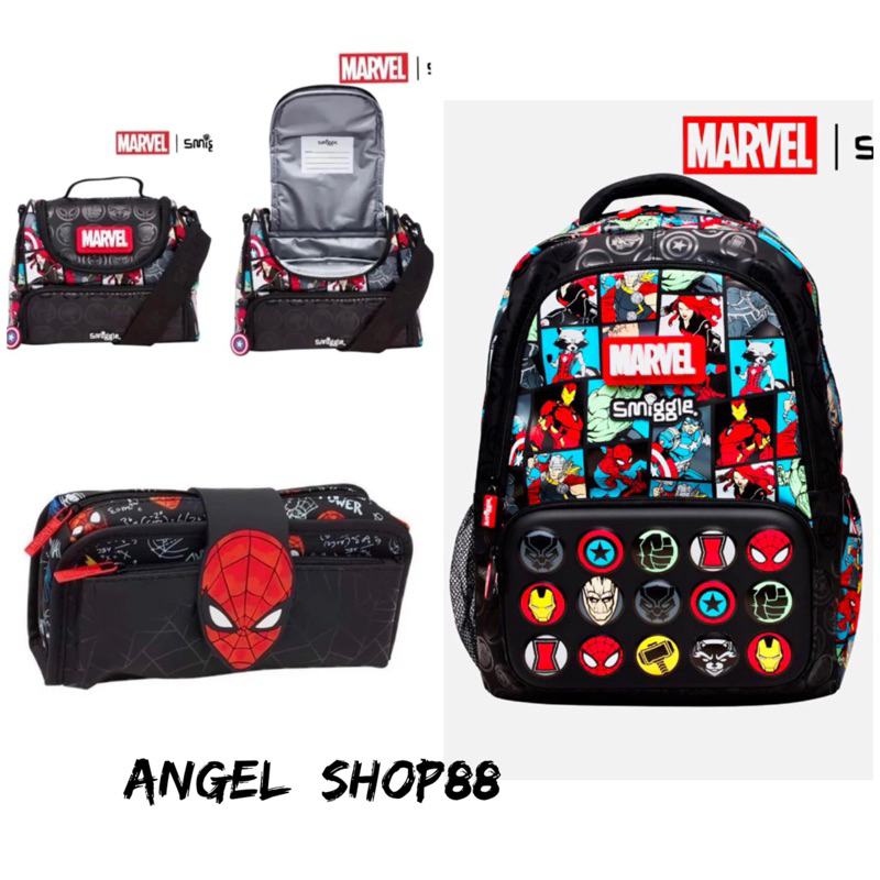 Backpack SMIGGLE PLAYGROUP /TK A/TKB SPIDERMAN SMIGGLE MARVEL YKK ...