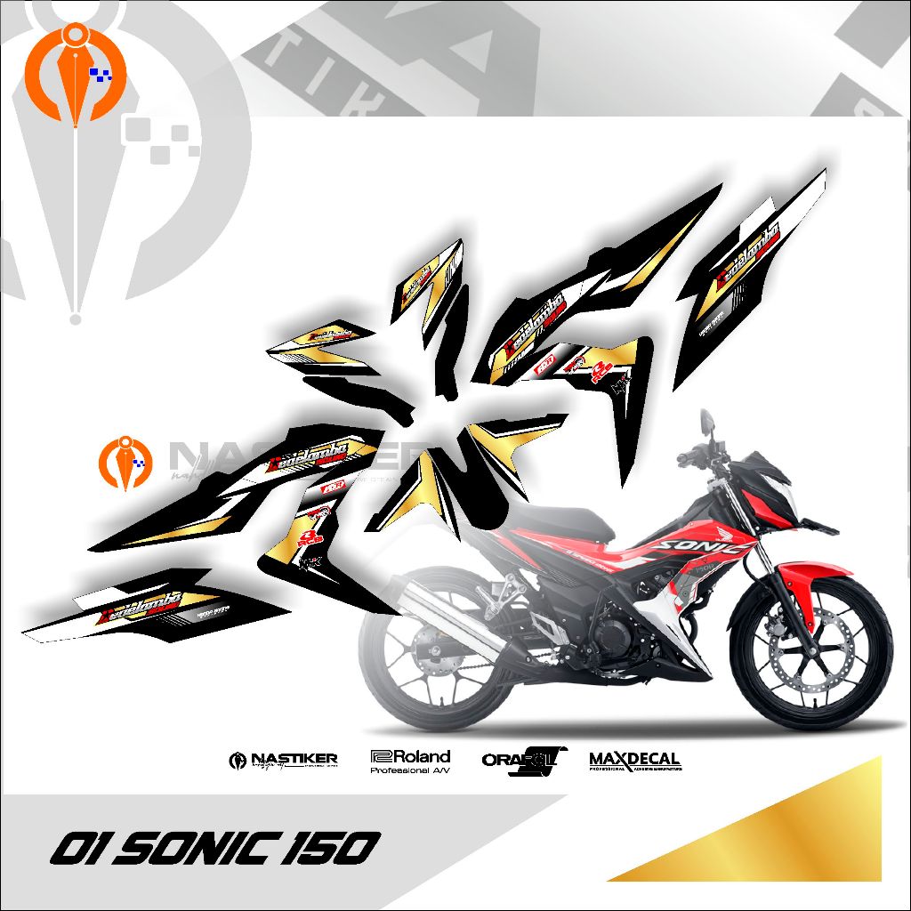 SONIC decal SONIC full body superglosy SONIC decal sticker simple ...