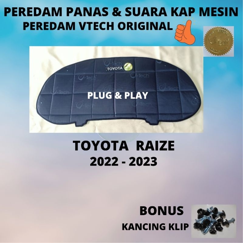 MESIN Best!!Vtech ORI, TOYOTA NEW RAIZE Engine Hood Heat And Sound ...