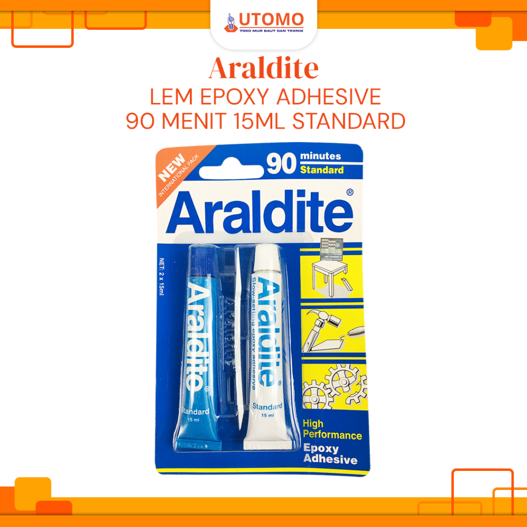 EPOXY GLUE 2 X 15 ARALDITE 90 MINUTE CLEAR EPOXYML | Shopee Singapore