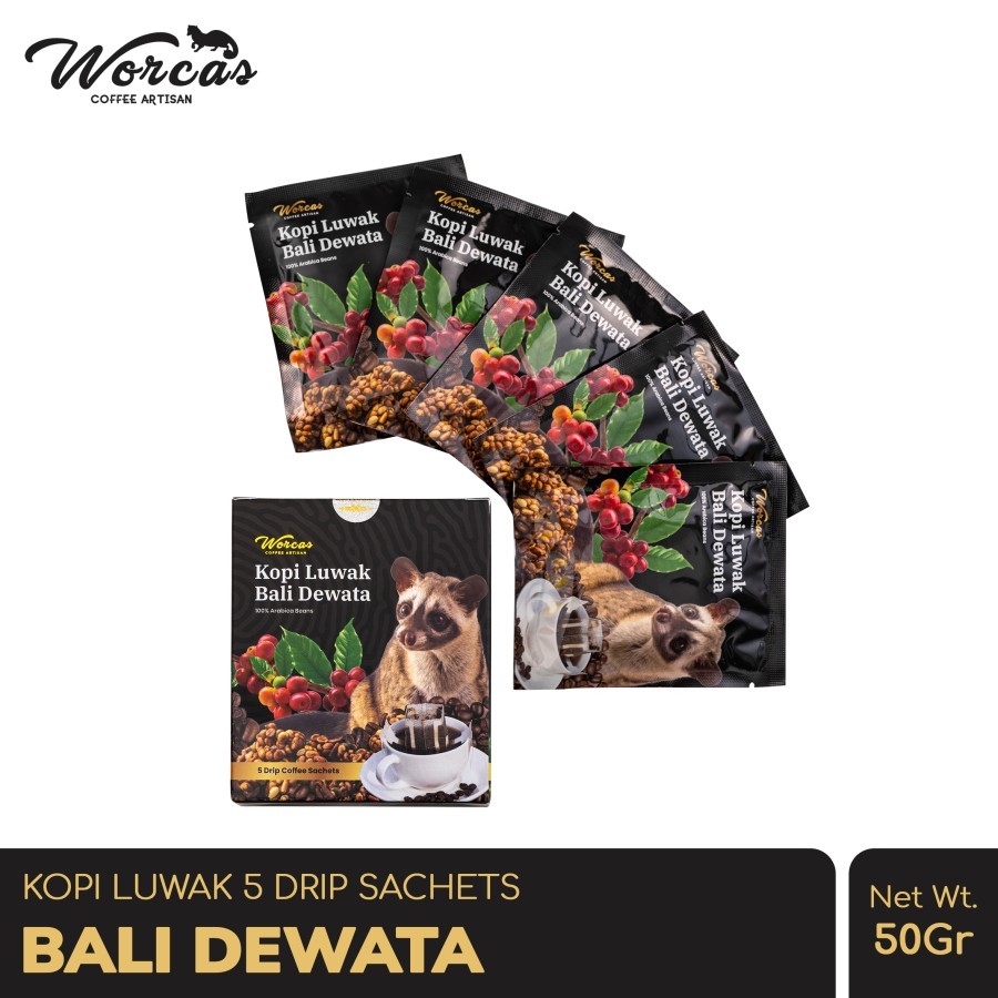 Kopi Luwak Bali Dewata Kopi Luwak Drip Worcas Premium Coffee 50 gram ...