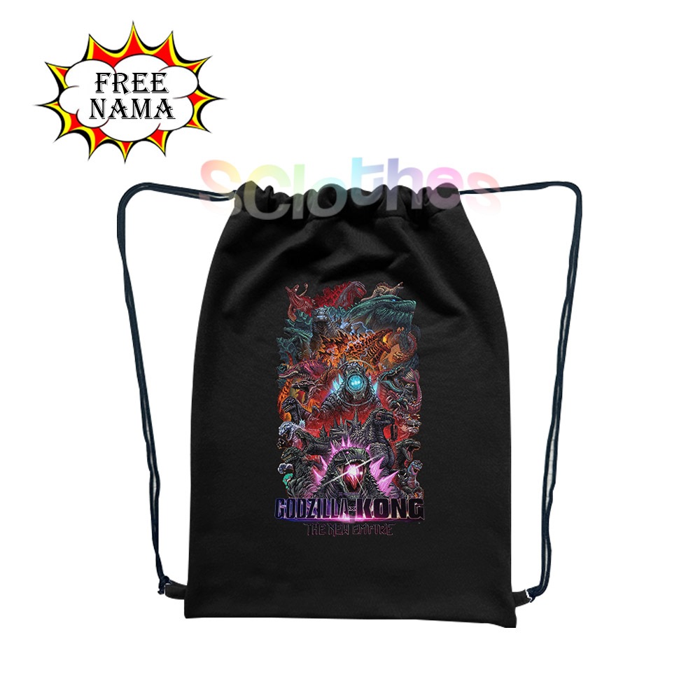 String Bag Children's Drawstring Bag ALL GODZILLA X KONG THE NEW EMPIRE ...
