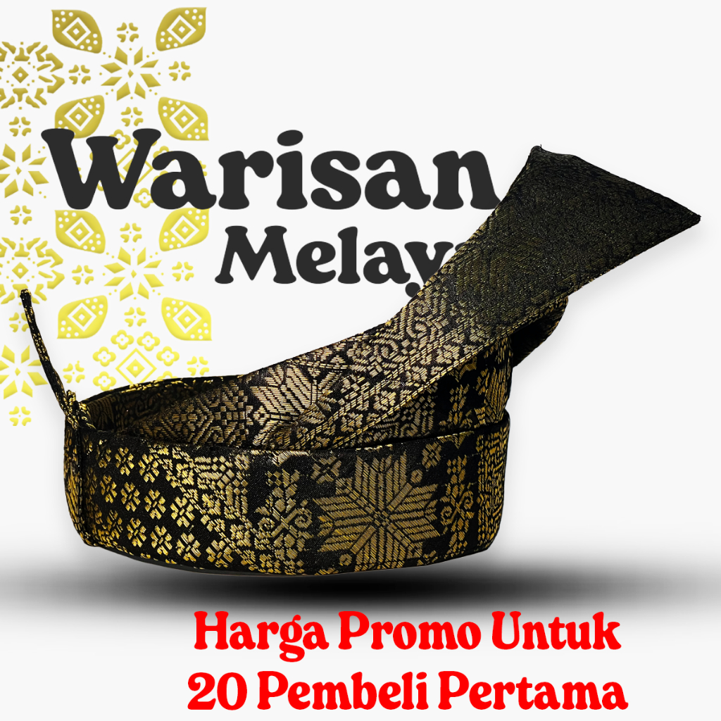 Tanjak Melayu Full Songket Premium Ikat Commander of Heritage Malay ...