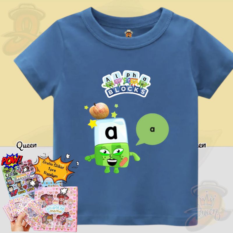 Numberblocks alpha educational cartoon children's clothes aged 1-12 ...