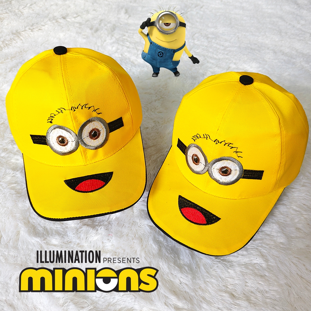 Imported boys and girls hats with cute minion characters/pichu hats ...