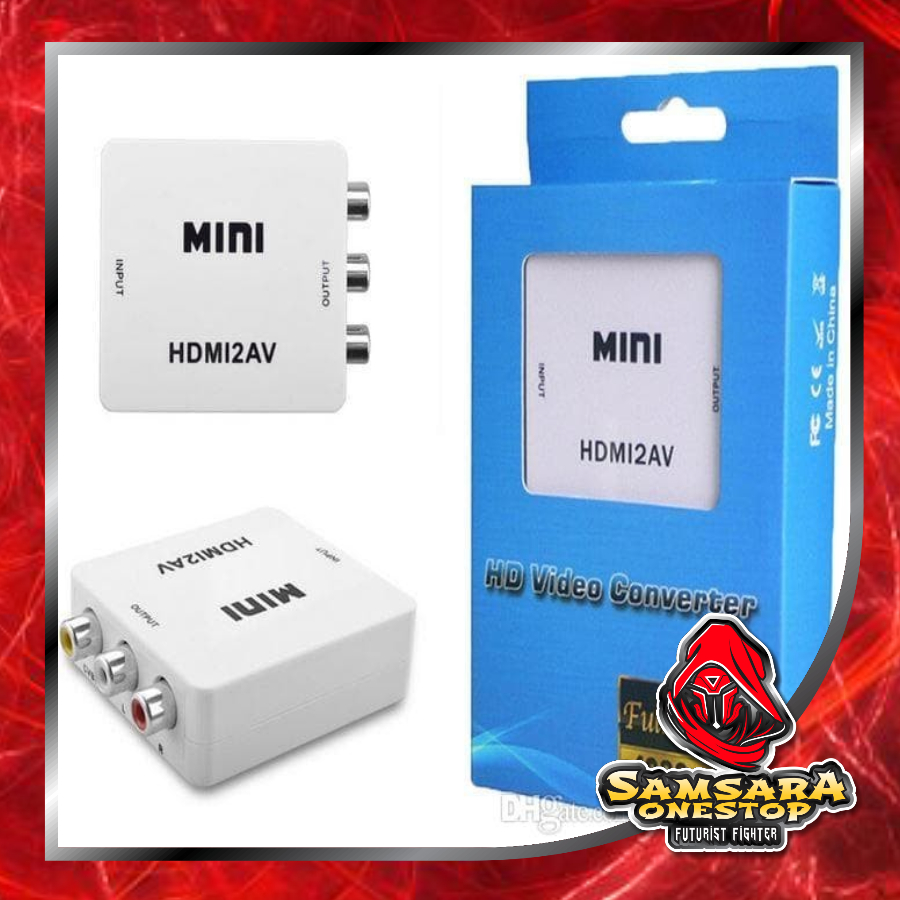 Converter HDMI To RCA/AV Adapter HDMI2AV For PC/ PS3/VCR/DVD PAL/NTSC ...