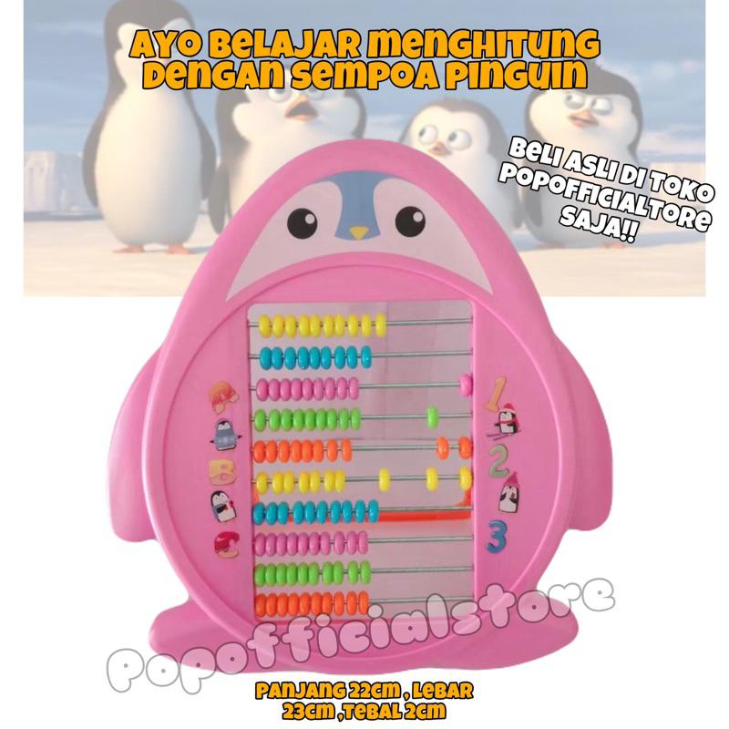 Penguin Model Simpoa Children's Calculating Tool (Arithmetic Abacus ...
