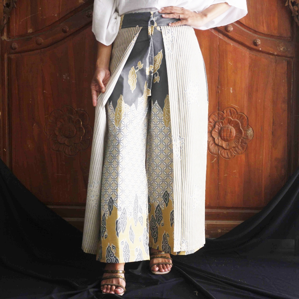 Women's Batik Culottes with Mega Mendung Motif, Layer Model, Women's ...