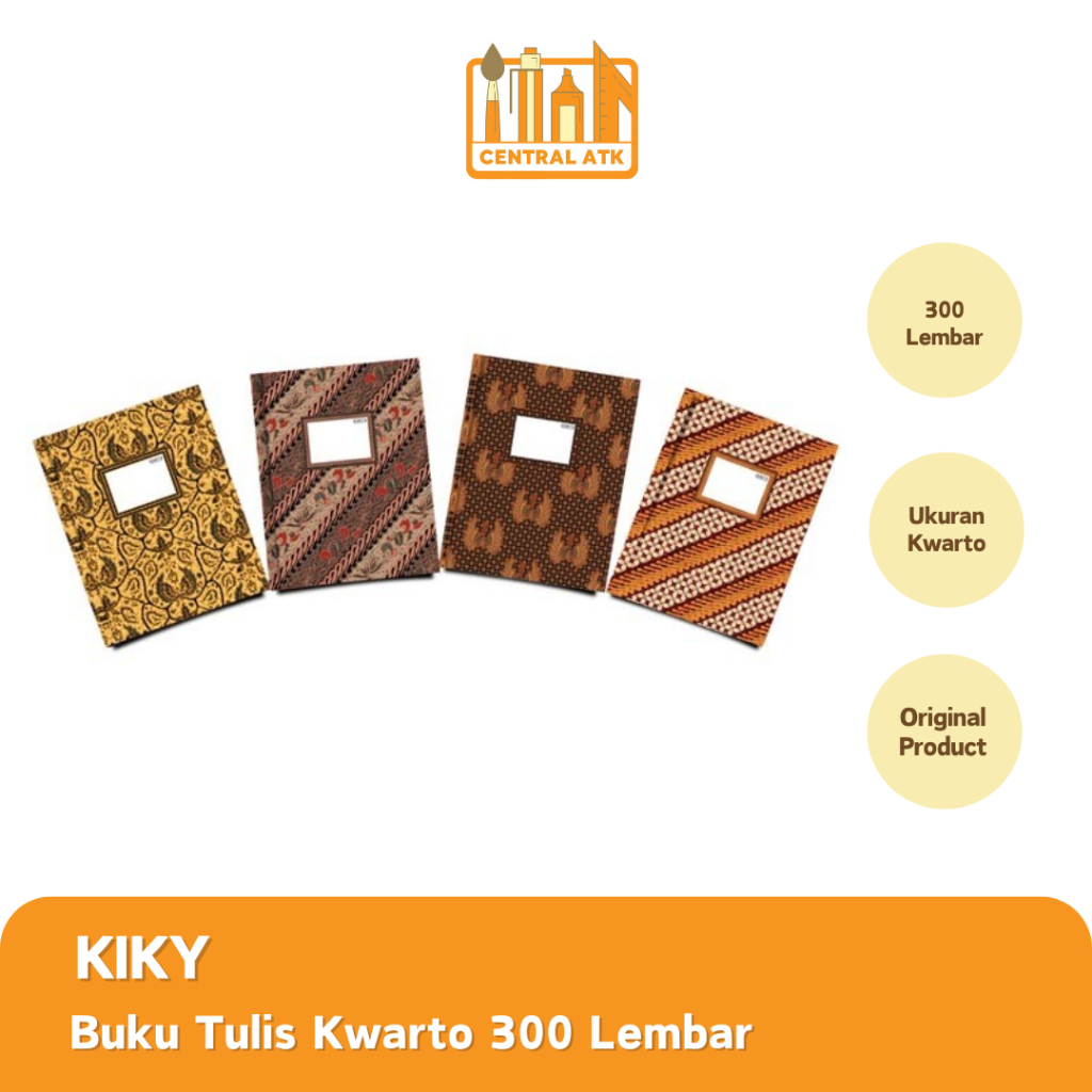Hardcover BOOK / KWARTO KIKY BOOK 300 SHEETS | Shopee Singapore