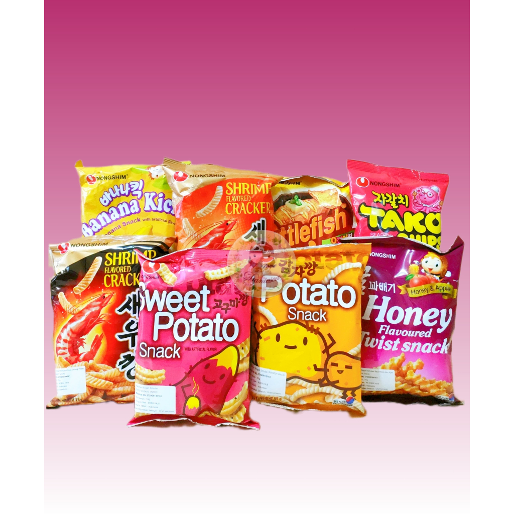 .Snack Import I Nongshim Snack Crackers Chips Various Flavors honey ...
