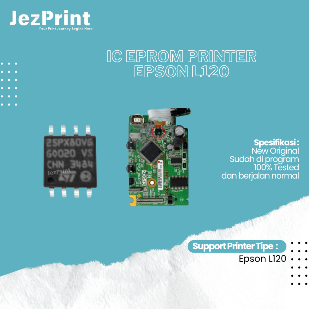 Epson L120 Eprom IC, Epson L120 Reset Eeprom IC, New Original Epson ...