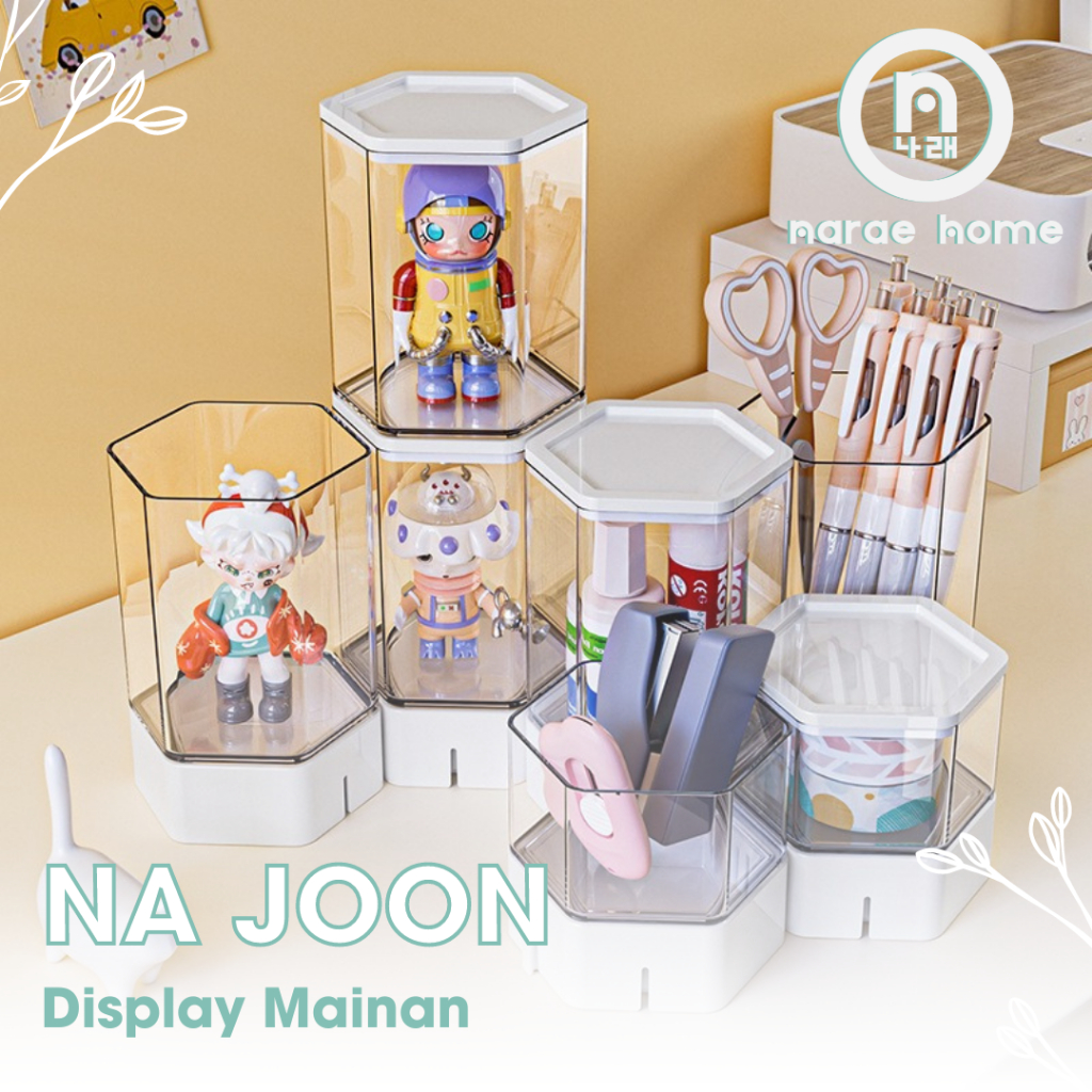 NARAE - NA JOON Stackable Toy Box Stackable Toy Display Transparent ...