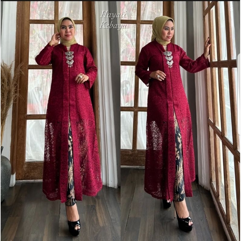Modern Kebaya/Kebaya Set Of Long Tunic Kebaya/Kebaya/Top Kebaya/Party ...