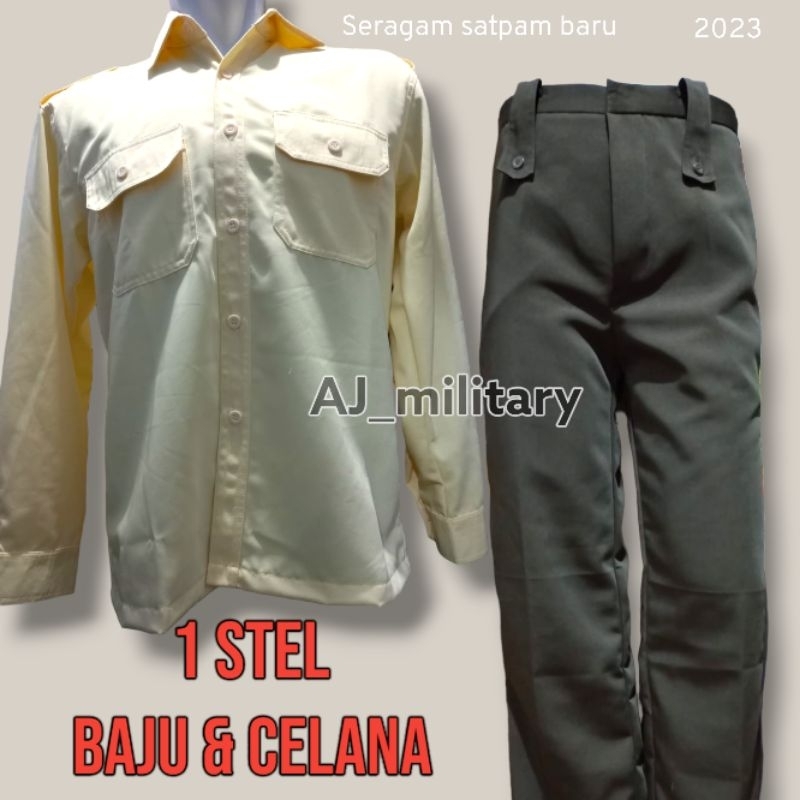 New CREAM PDL SUS SATPAM UNIFORM | Shopee Singapore