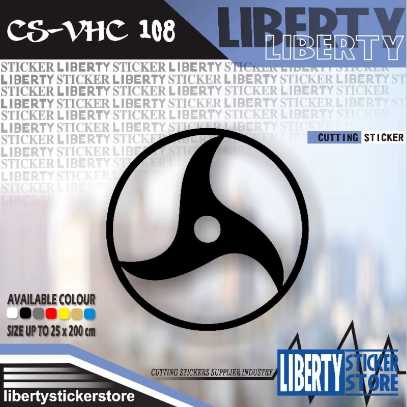 Free to choose color and size | Itachi sharingan sticker cutting ...