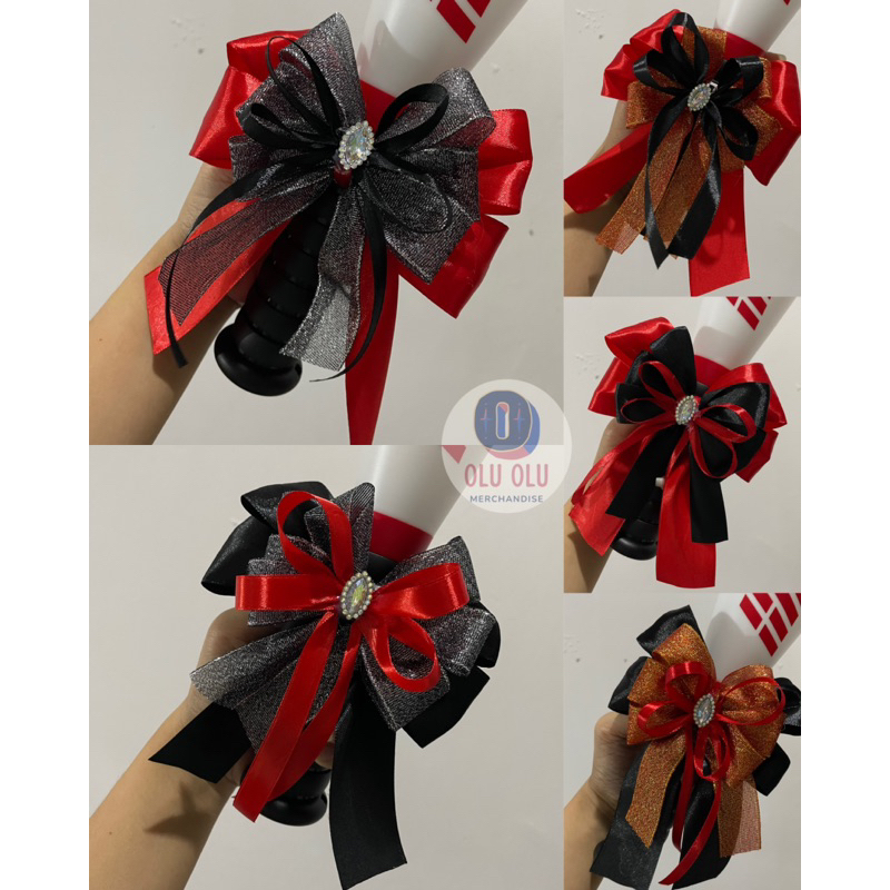 Lightstick Ribbon / Lightstick Ribbon - Red White / Black Enhypen ...