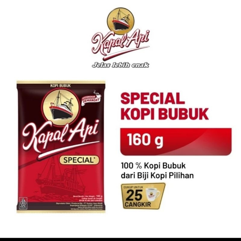 HITAM (POCKET Coffee) Kapal Api POWDER black coffee 150 grams | Shopee ...