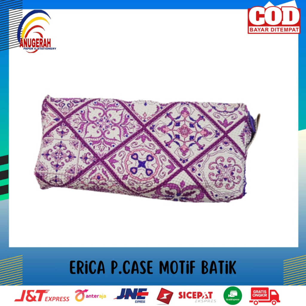 ERICA BATIK ZIPPER PENCIL CASE (PCS) | Shopee Singapore