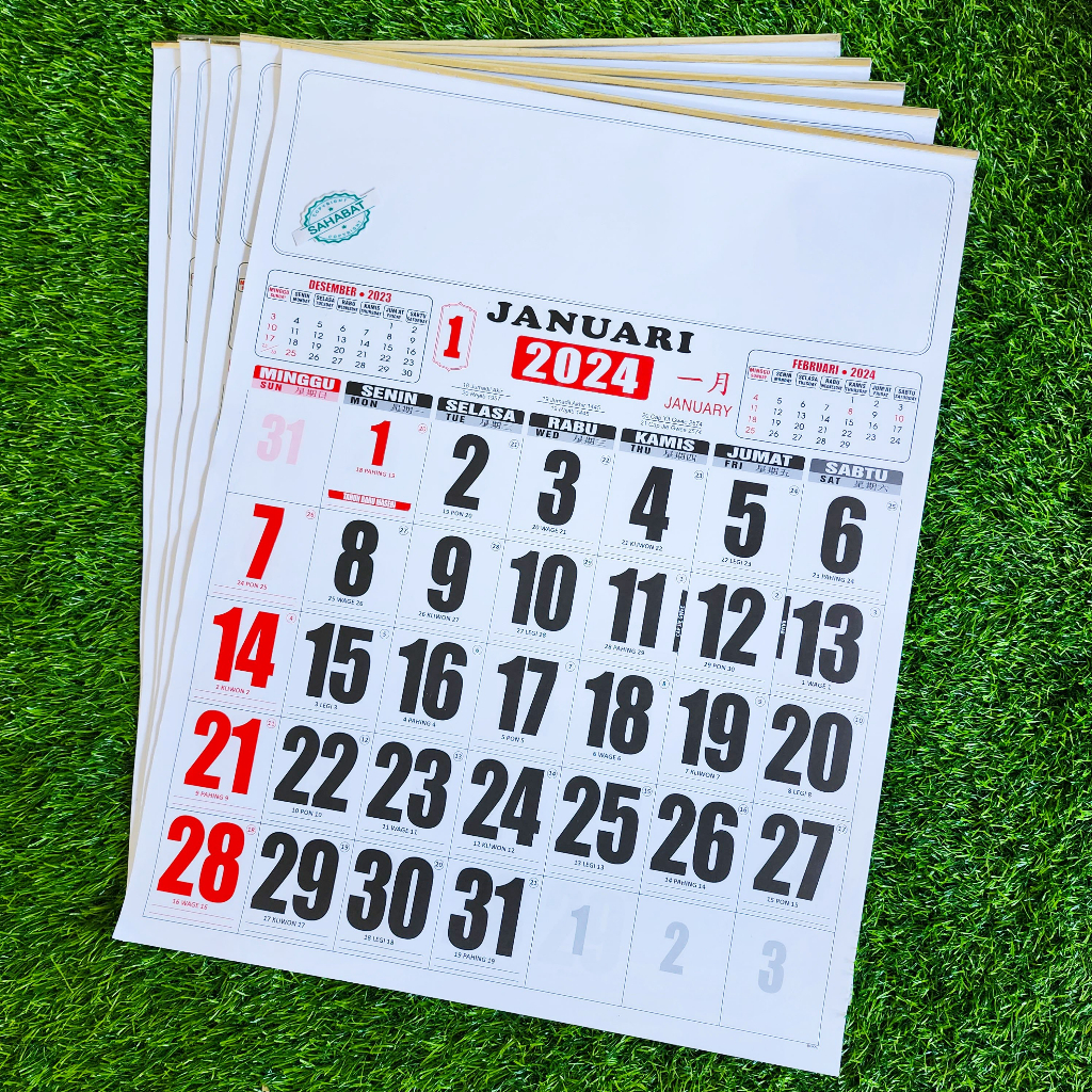 Jumbo Work Calendar/Big Wall Calendar In 2024 | Shopee Singapore