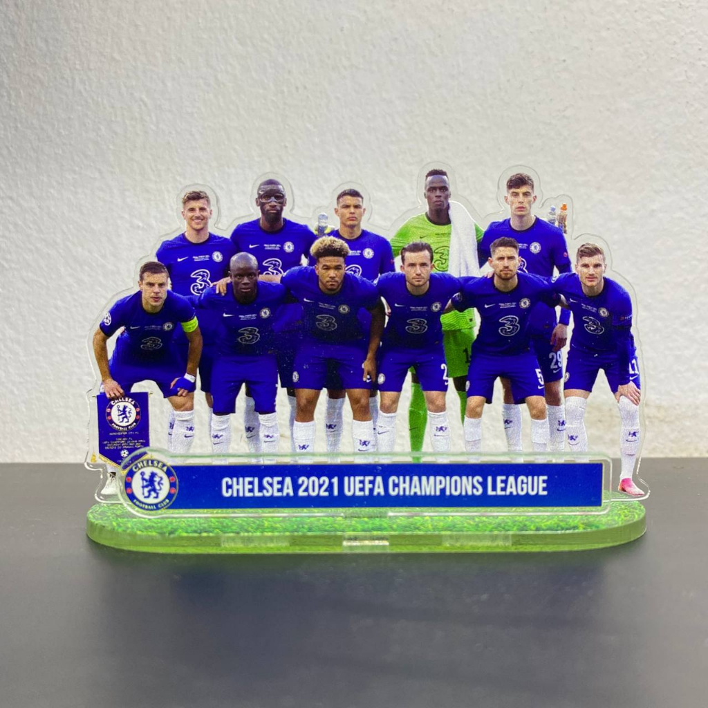 Standee Action Figure Art Squad Line Up Starting Chelsea FC Final 2021 ...