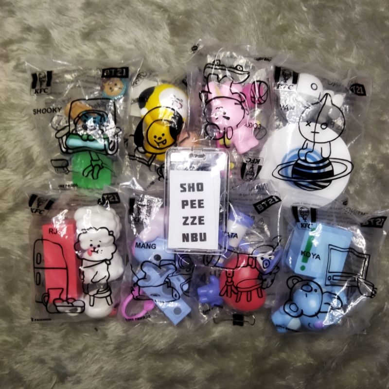 Bt21 KFC Figure cooky chimmy van shooky tata rj koya mang toy toy chaki ...