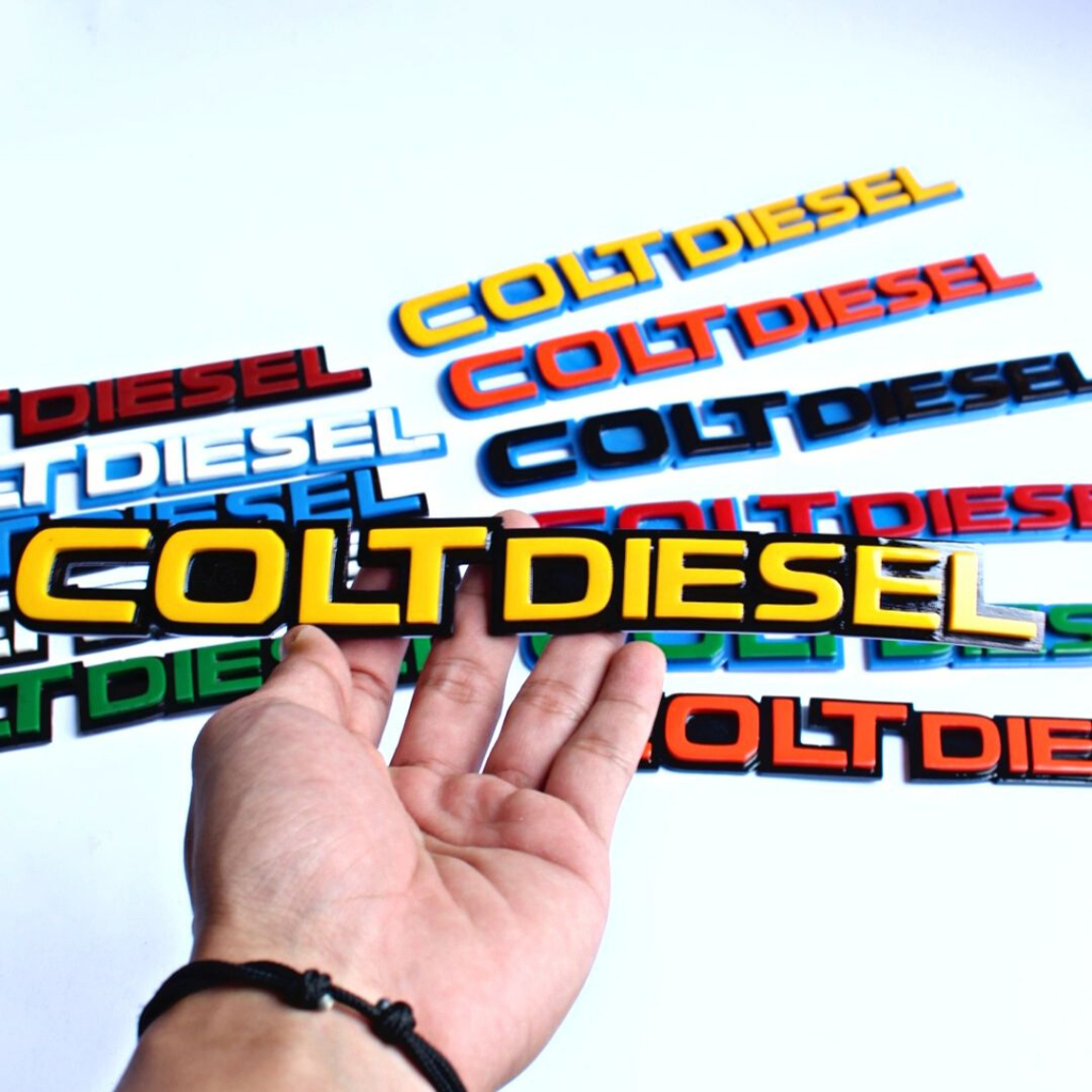 Colt DIESEL Car EMBLEM 3d Embossed Writing MITSUBISHI FUSO CANTER Car ...