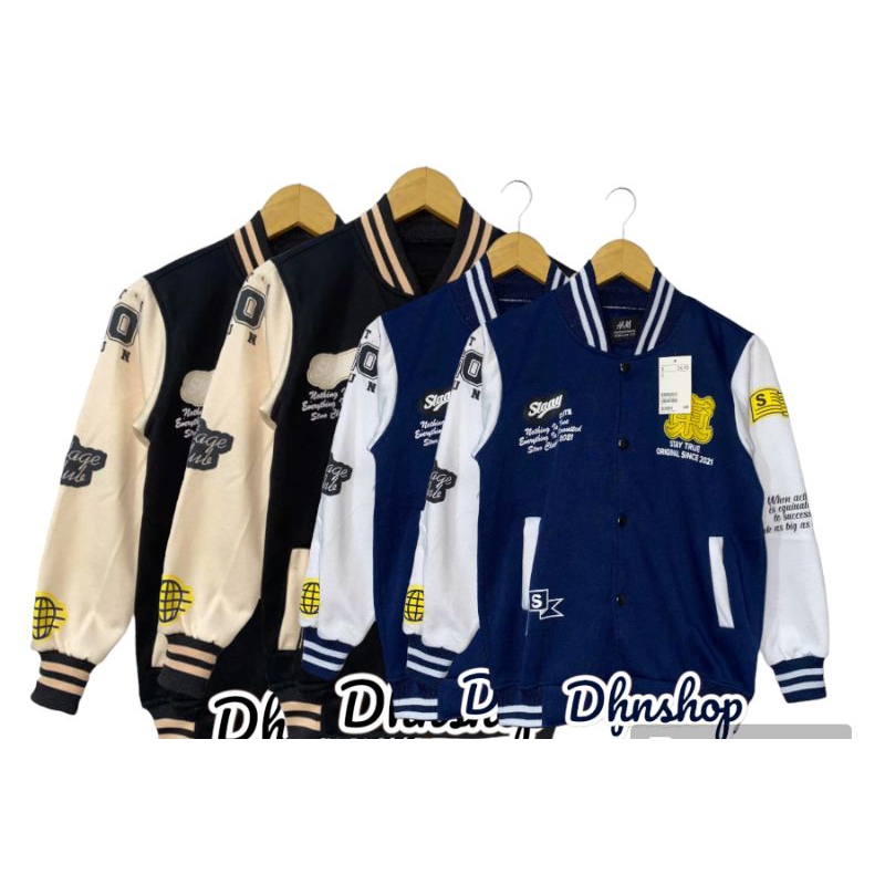 Varsity jacket/adult Baseball jacket, fully embroidered.Fleece MATERIAL ...
