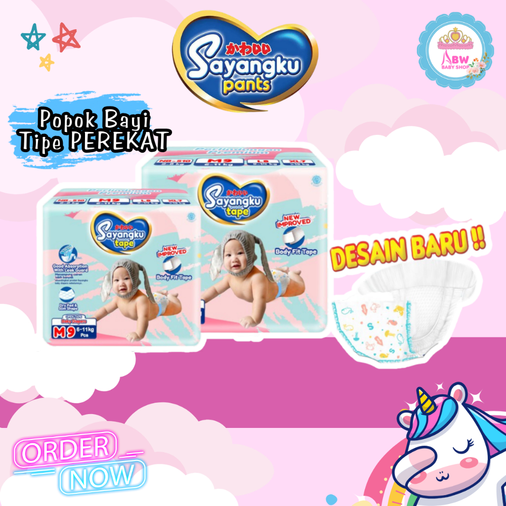 My Dear DIAPERS TAPE NEW BORN/Disposable Baby DIAPERS Adhesive Type ...