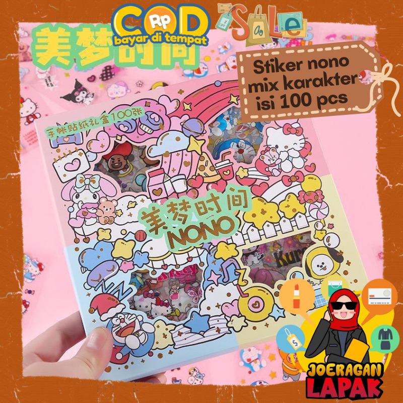 ️JOERAGANLAPAK ️ Sticker NONO MIX CHARACTER JUMBO MINI MIX VIRAL MOTIF ...
