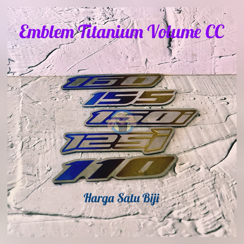 Volume Logo Titanium Emblem | Shopee Singapore
