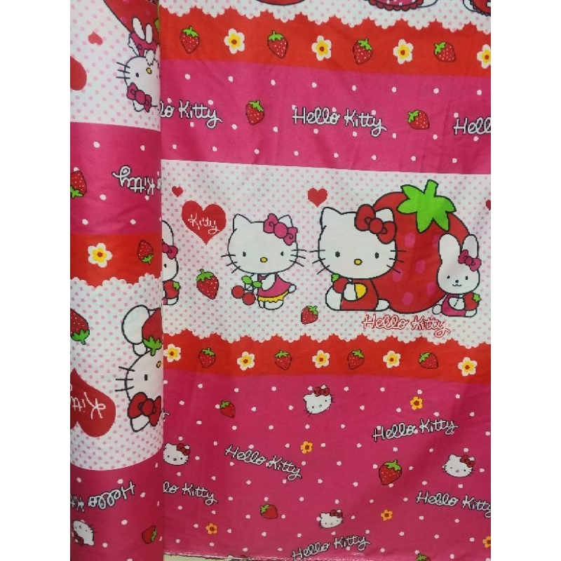 Hello Kitty motif bed sheet fabric (1m) | Shopee Singapore