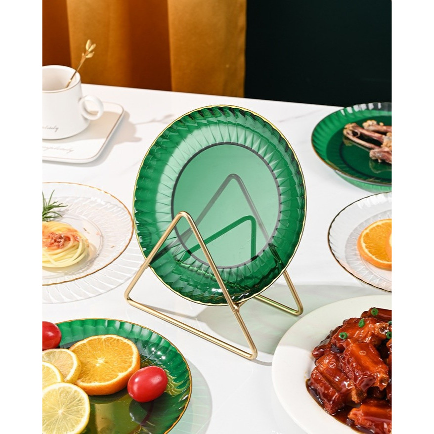Luxury Aesthetic Plate Plastic Fruit Container Small Luxury Snack Plate ...