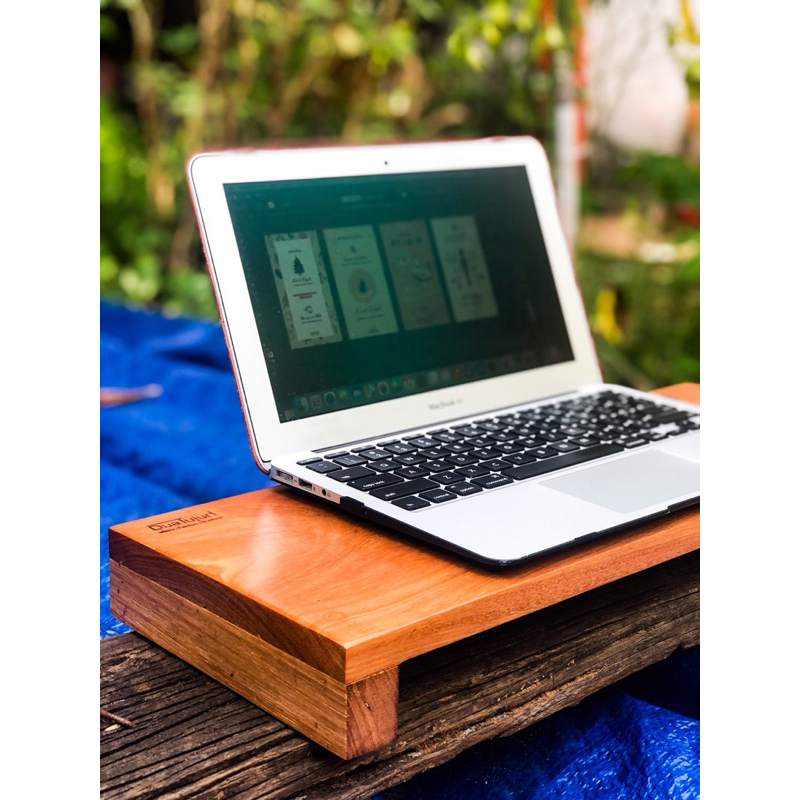Two Seven Studio - Wooden Laptop Stand Aesthetic | Laptop Stand ...