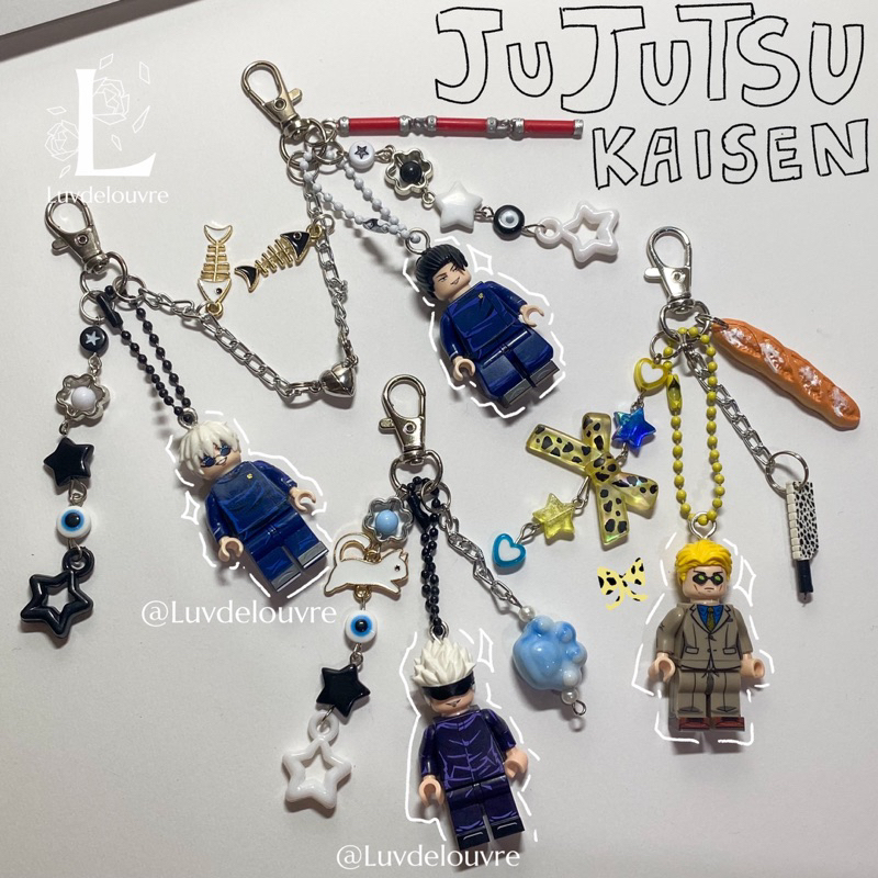 GANTUNGAN Jujutsu KAISEN KEYCHAIN GOJO GETO NANAMI YUTA ITADORI SUKUNA ...