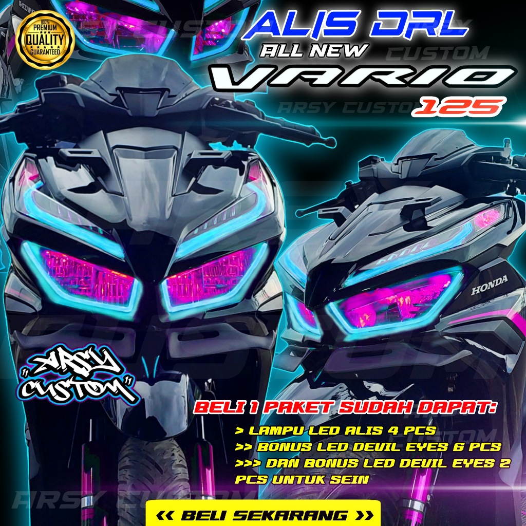 Vario 125 LED Eyebrow Lights New 125 150 LED New 2018 2019 2020 2021 ...