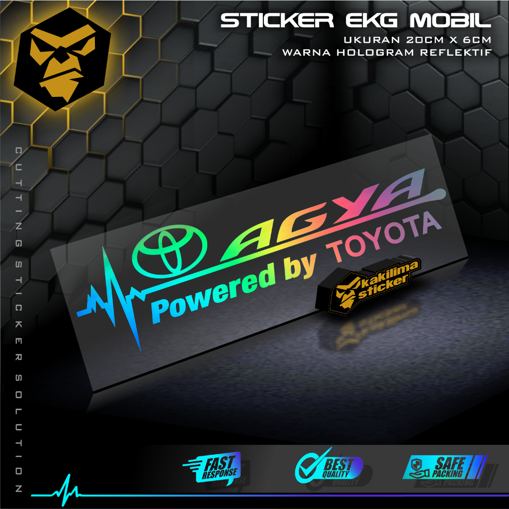 Ecg Logo Sticker for Toyota Agya, Alphard, Altis, Avanza, Calya, Camry ...