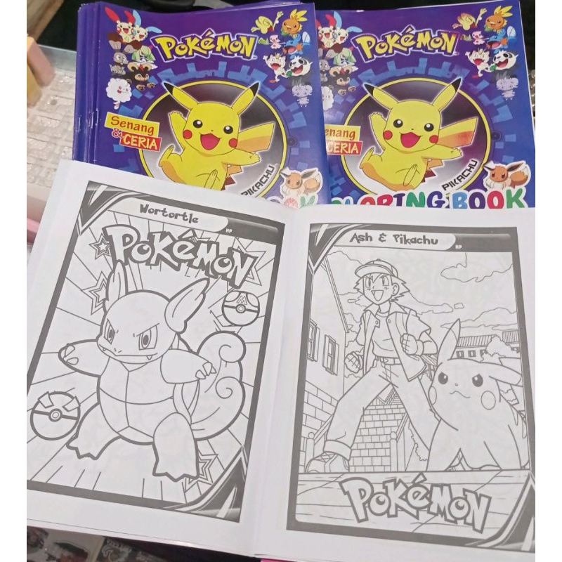 Pokemon Pikachu Mixue Coloring Book Mixue Ice Cream Book | Shopee Singapore