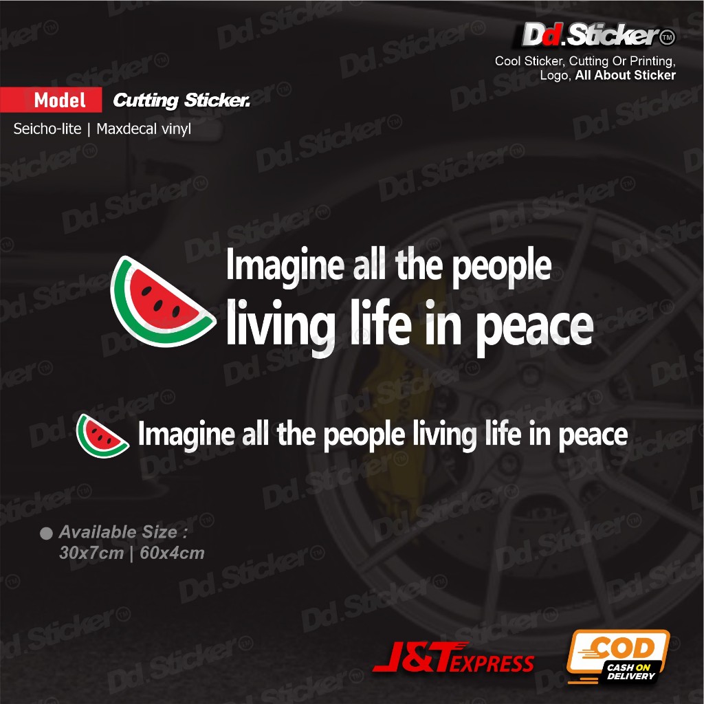 Free Living Life Palestine STICKER (CUTTING STICKER) | Shopee Singapore