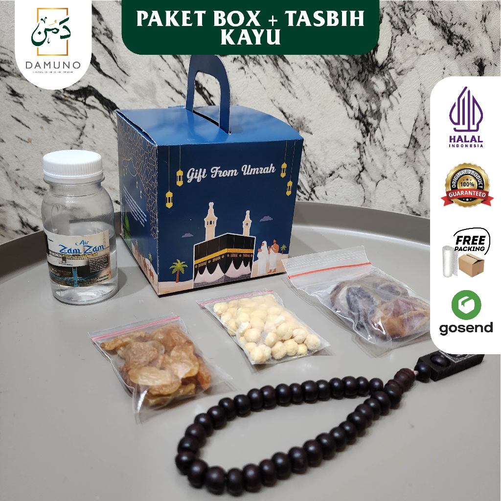 Hajj and Umrah Souvenir Package, Original Zamzam Water Box + Arabic ...